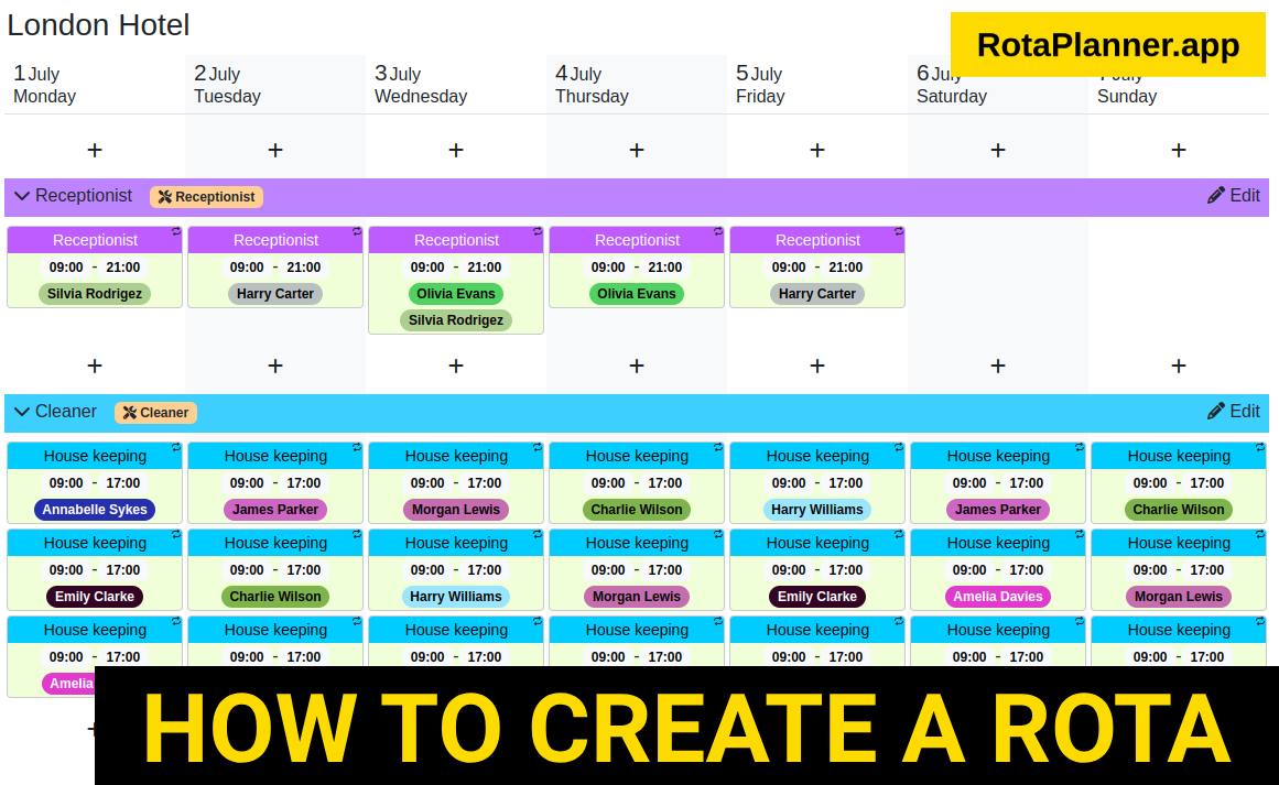 How to Create a Rota (Free AI Builder Tool + PDF,Excel Export)